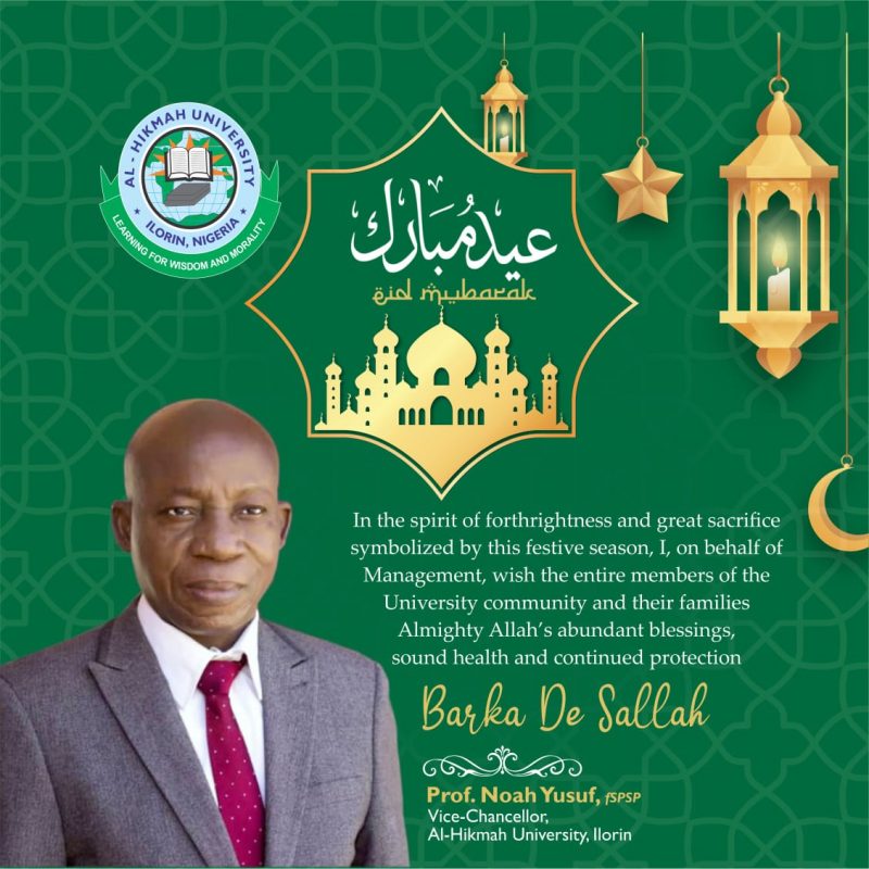 News – Al-Hikmah University, Ilorin – Learning for Wisdom and Morality