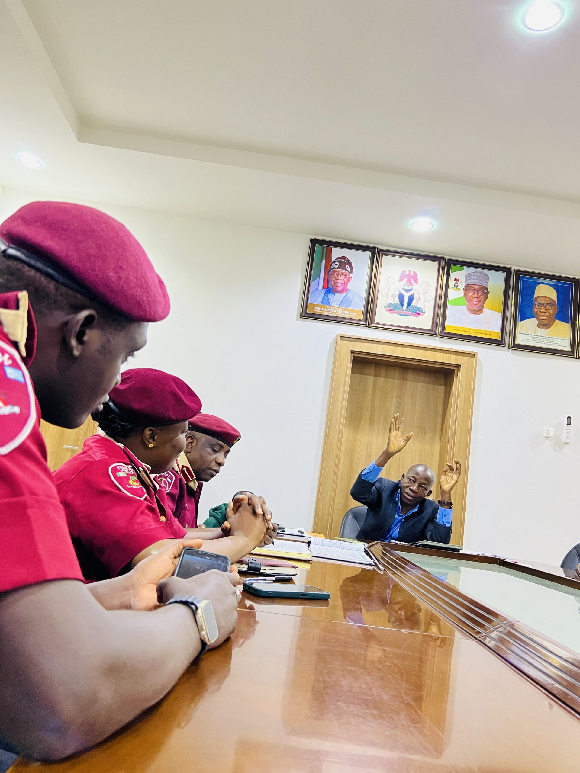 SECTOR COMMANDER, FEDERAL ROAD SAFETY CORPS, KWARA STATE, PAYS COURTESY ...